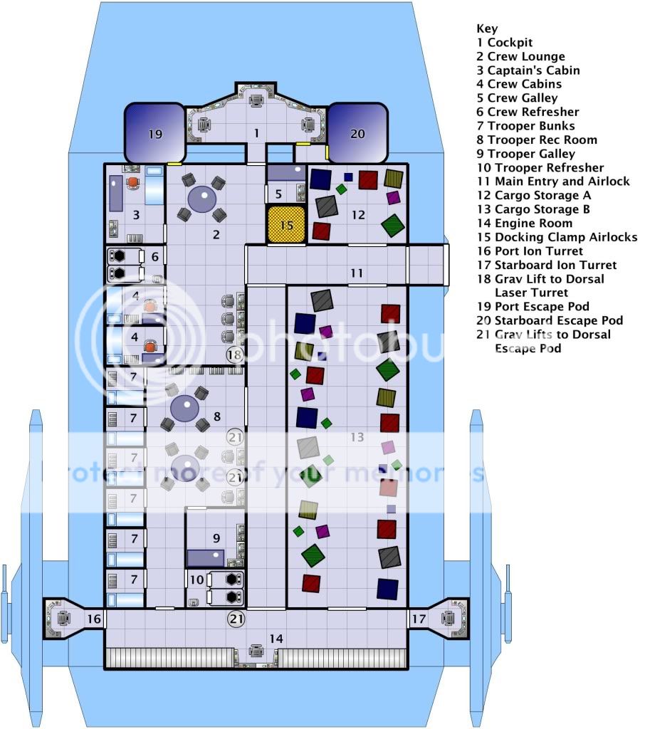 Citadel-class Cruiser Deckplan Photo by Mark-B-1 | Photobucket
